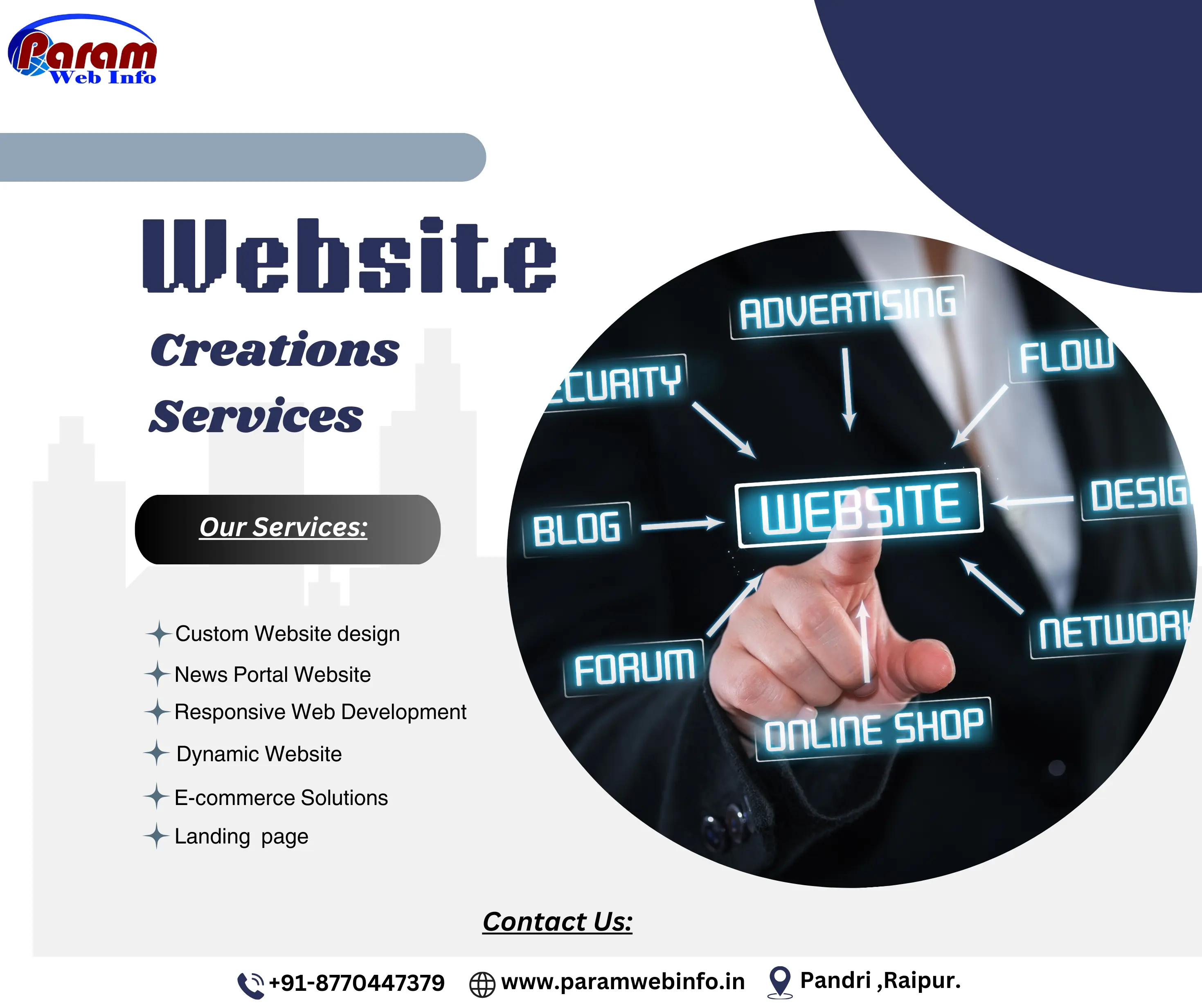 Digital Marketing & Web Design in Raipur | Paramwebinfo